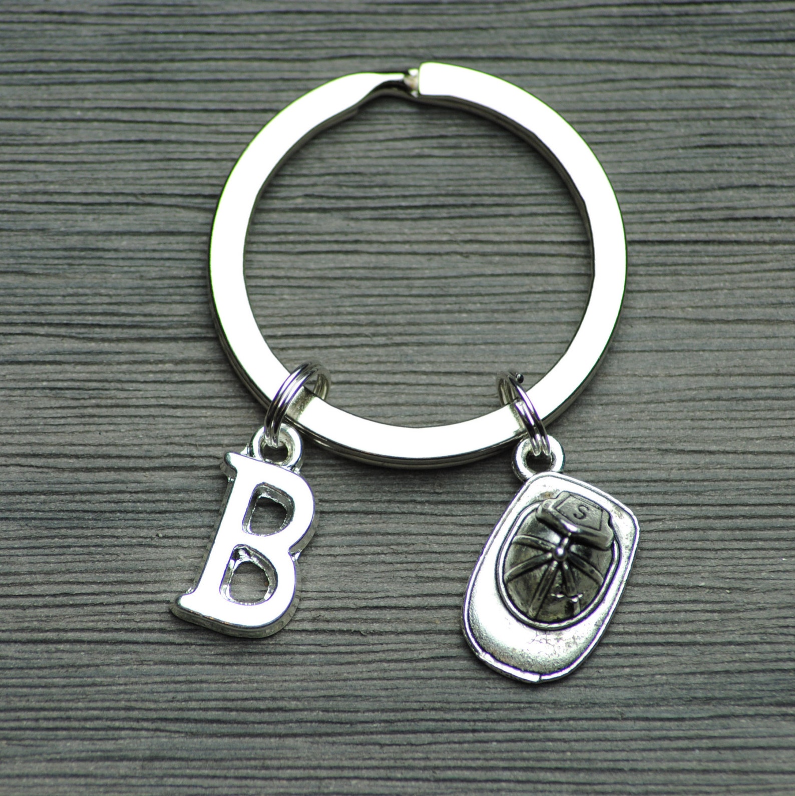 Firefighter / Fireman Helmet Personalised Keyring - Etsy UK