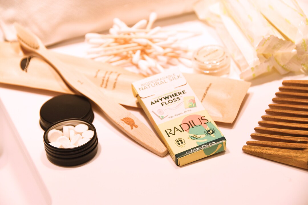 Eco Essentials Travel Kit, Cotton Toiletry Bag, Toiletries ...