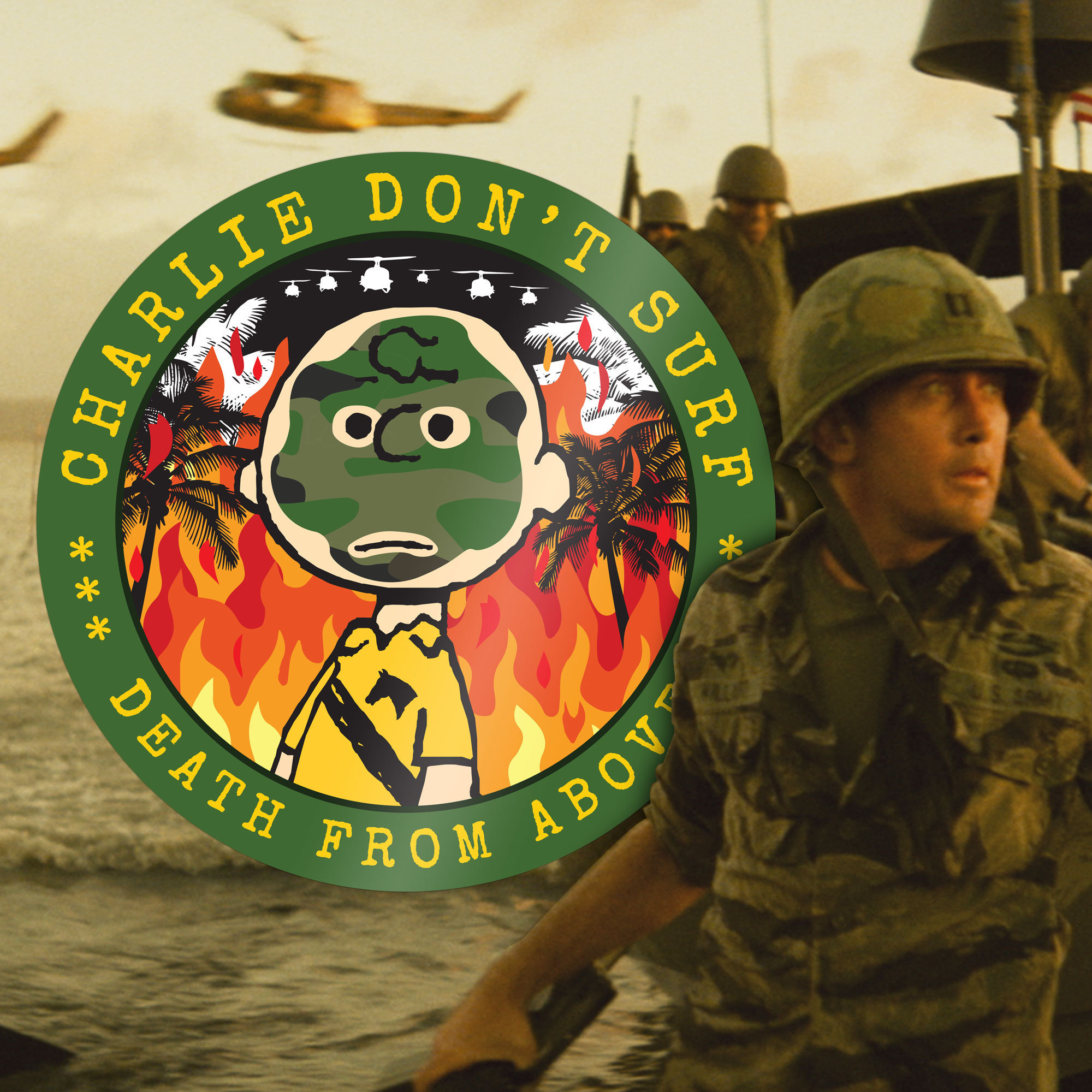 Charlie Don't Surf | Apocalypse Now Sticker - Etsy