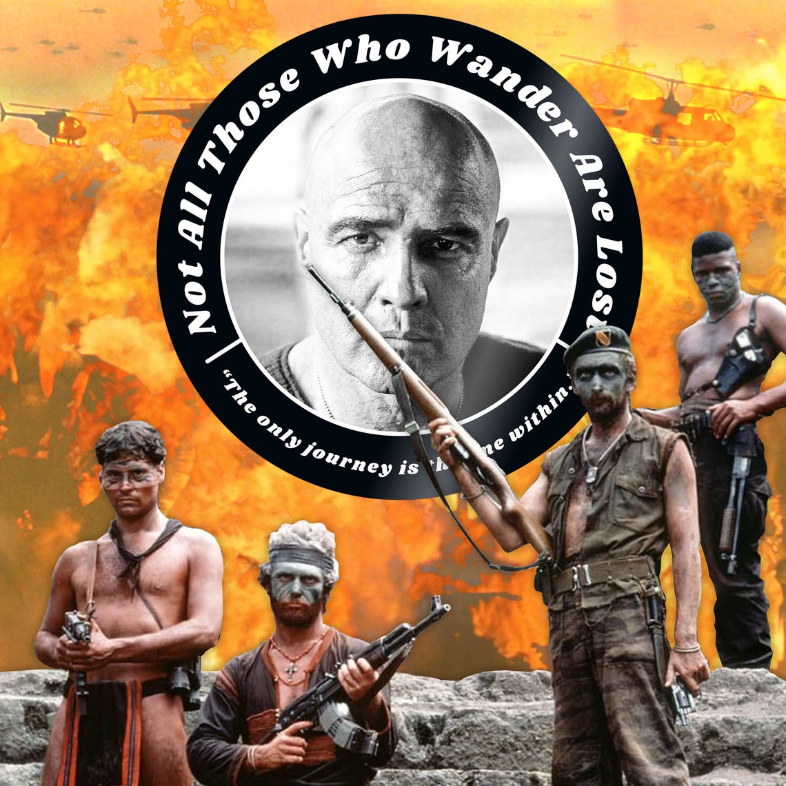 Colonel Kurtz Apocalypse Now Not All Those Who Wander Are - Etsy UK