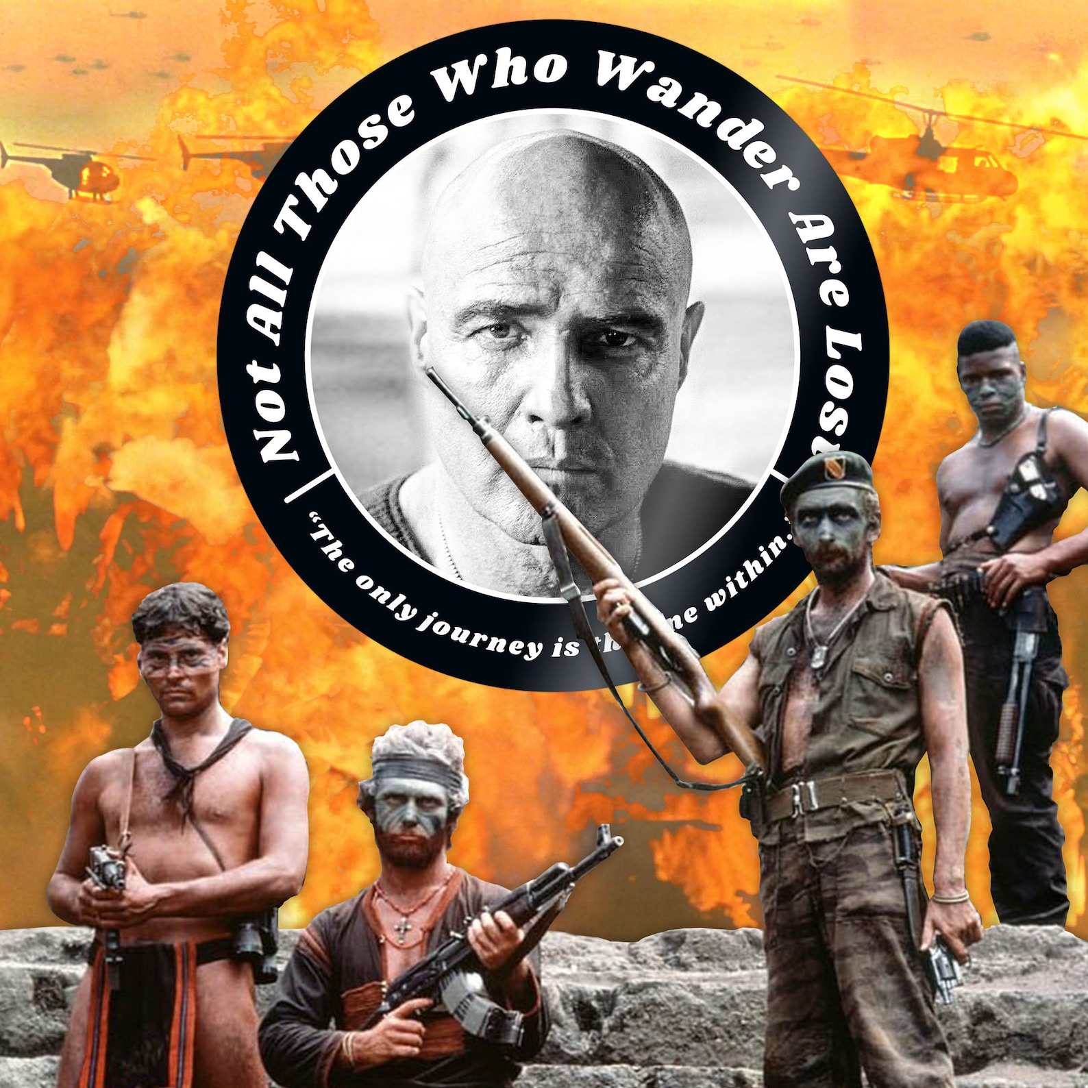 Colonel Kurtz Apocalypse Now Not All Those Who Wander Are - Etsy