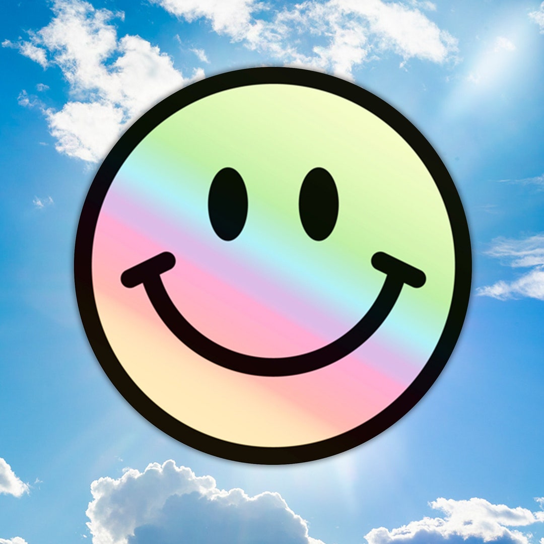 The Great Cosmic Dance | Good Vibes Only | Smiley Face Sticker - Etsy