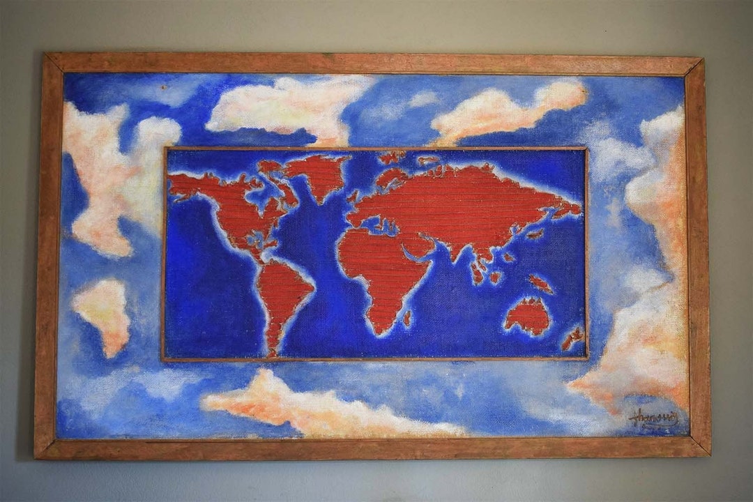 Wall Art Sculpture, 3d Map, Modern Art, 3d World Map, Sculpture Map ...