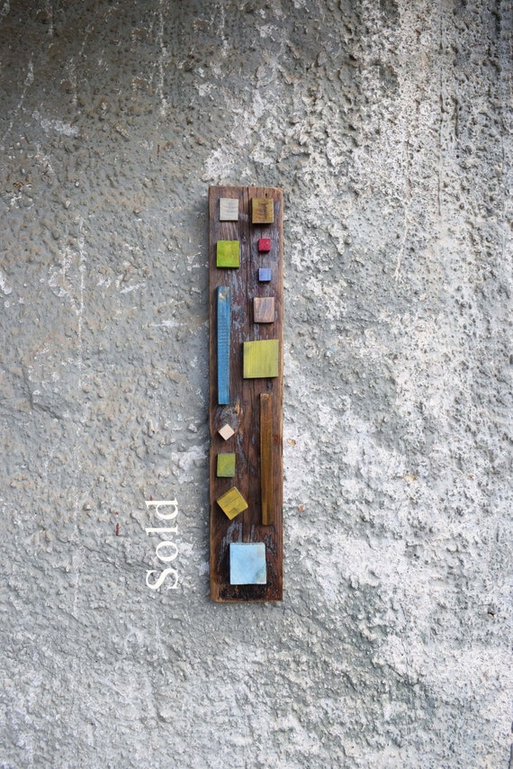 Optical Message 10 Beach Wood Wall Art Wood Sculpture - Etsy