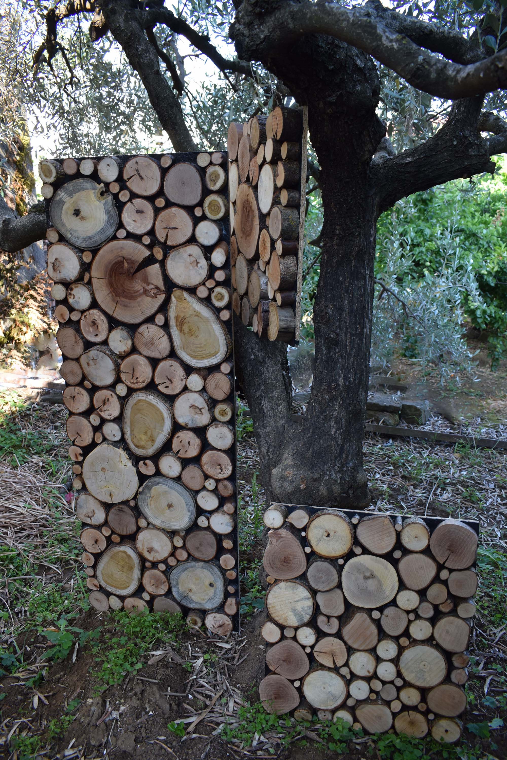 3d Wall Art, tree Trunks, Wall Decoration Ideas, Sound Diffuser Wall ...