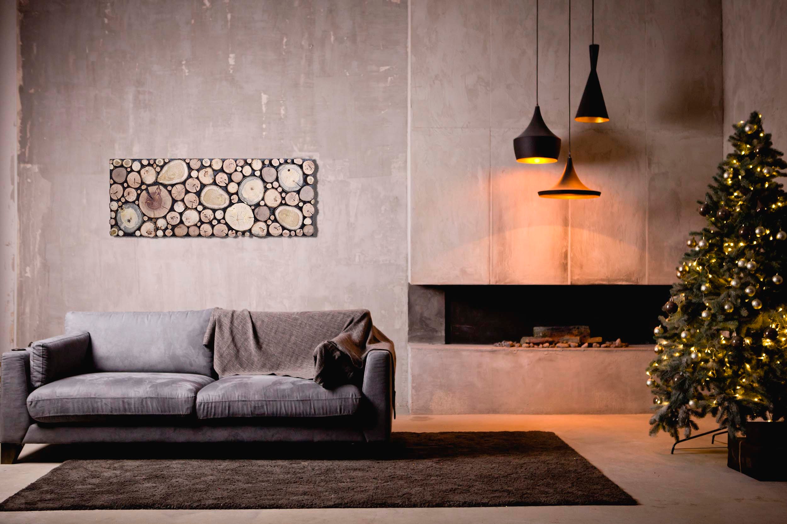 3d Wall Art, tree Trunks, Wall Decoration Ideas, Sound Diffuser Wall ...