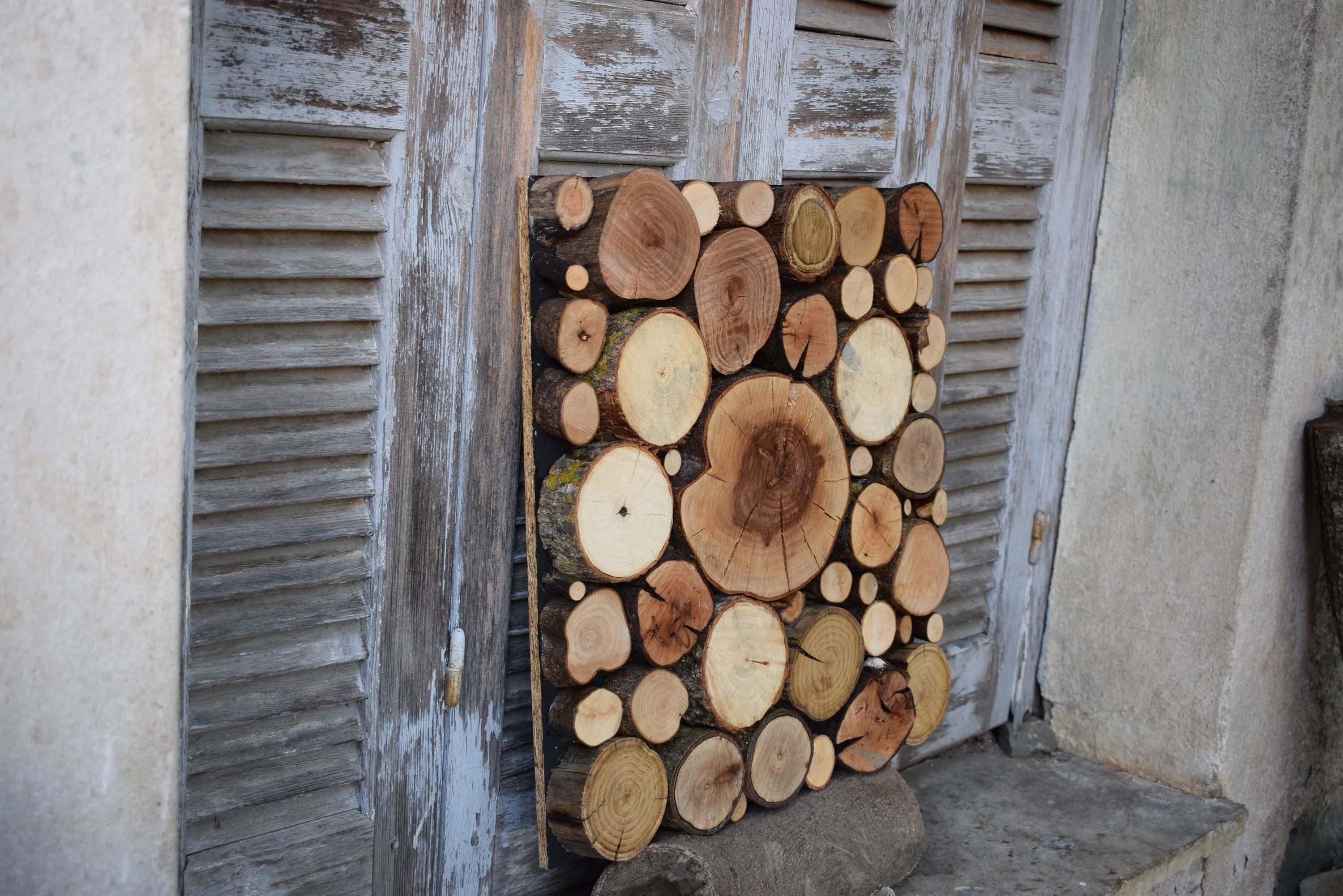 3d Wall Art, tree Trunks, Wall Decoration Ideas, Sound Diffuser Wall ...