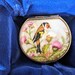 Vintage Halycon Days Enamel Pill Box With Birds and Thistles Coa,made ...