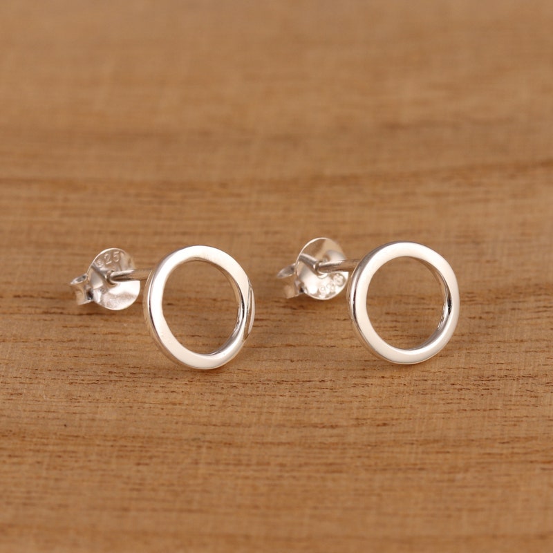 Silver Stud Earrings - Etsy