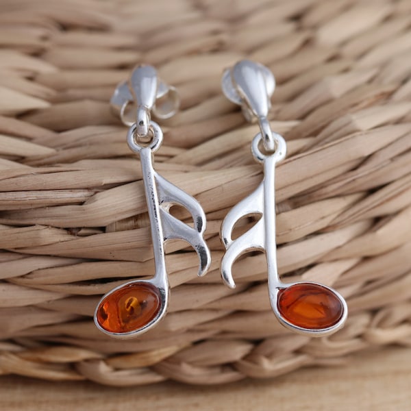 Music Note Earrings - Etsy