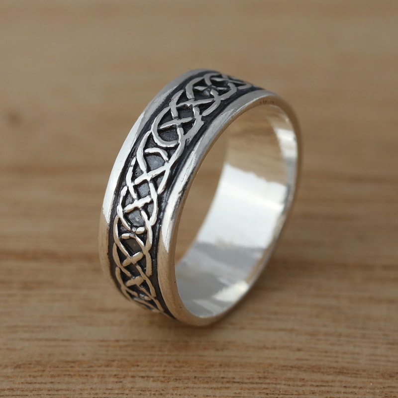 925 Mens 10mm Band - Etsy UK