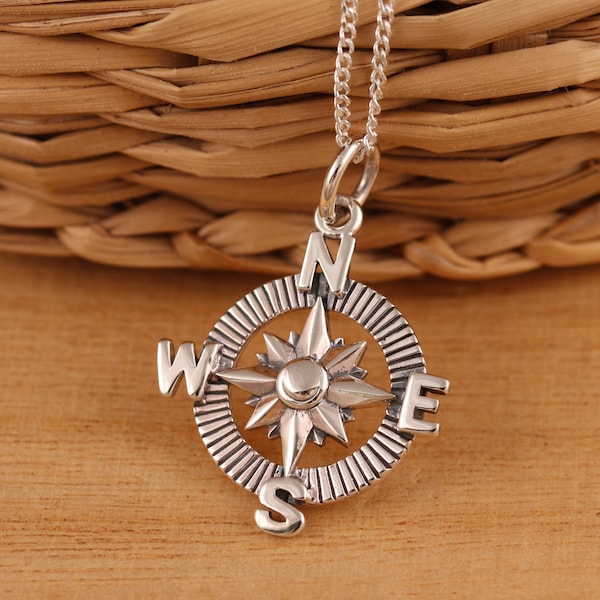 Compass Pendant - Etsy