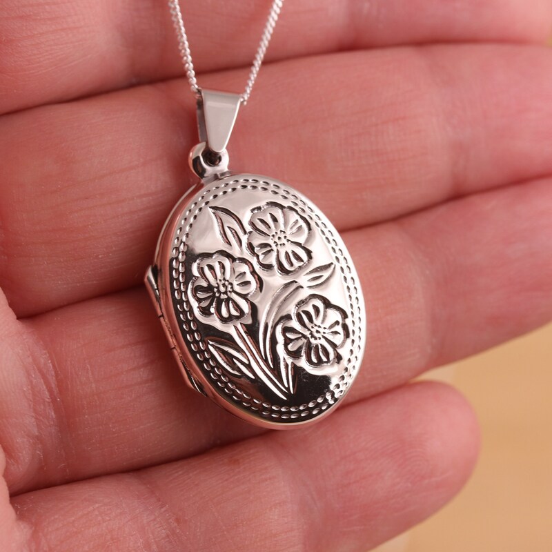 Long Locket Necklace - Etsy