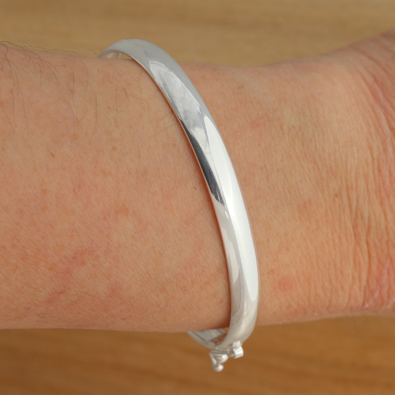 Silver Bangle - Etsy