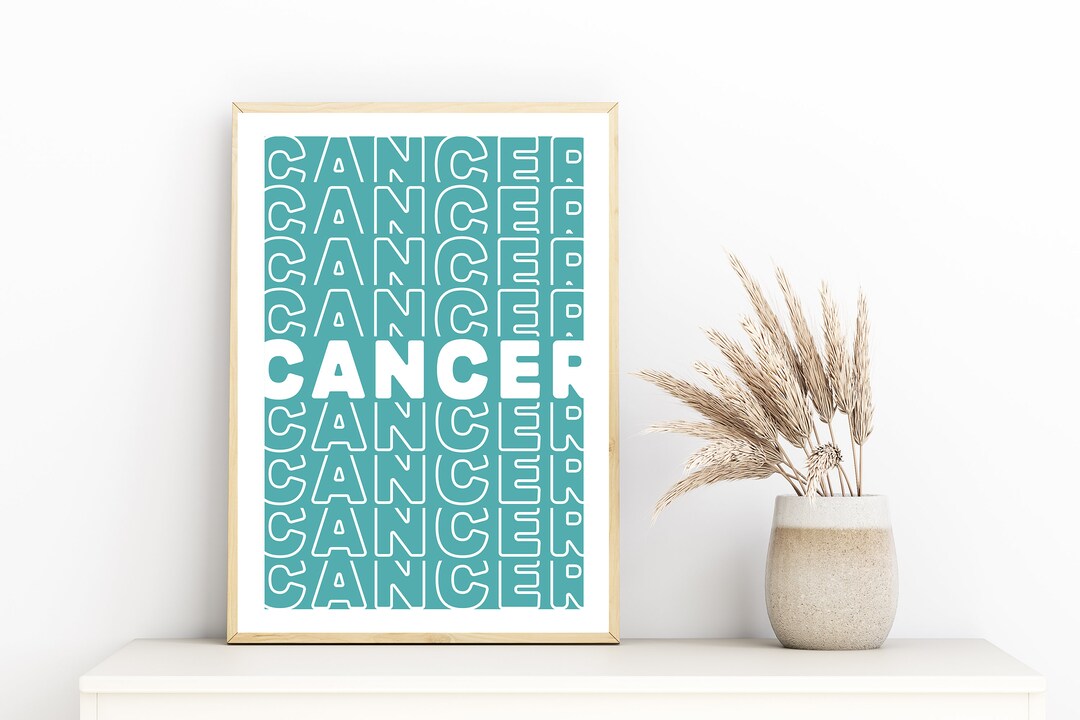 Cancer Stacked Print, Zodiac Printable, Cancer Zodiac Gifts, Zodiac ...