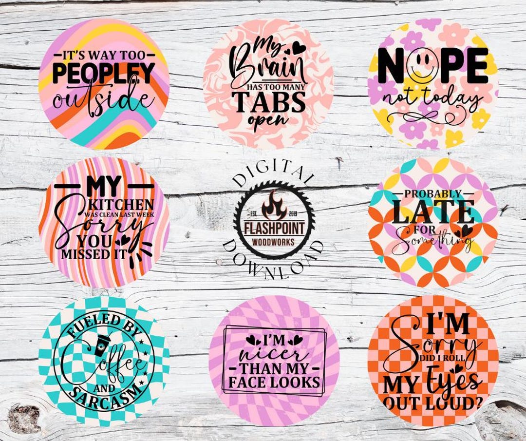 Digital Coaster Bundle, Digital PNG File, Custom Coaster File ...