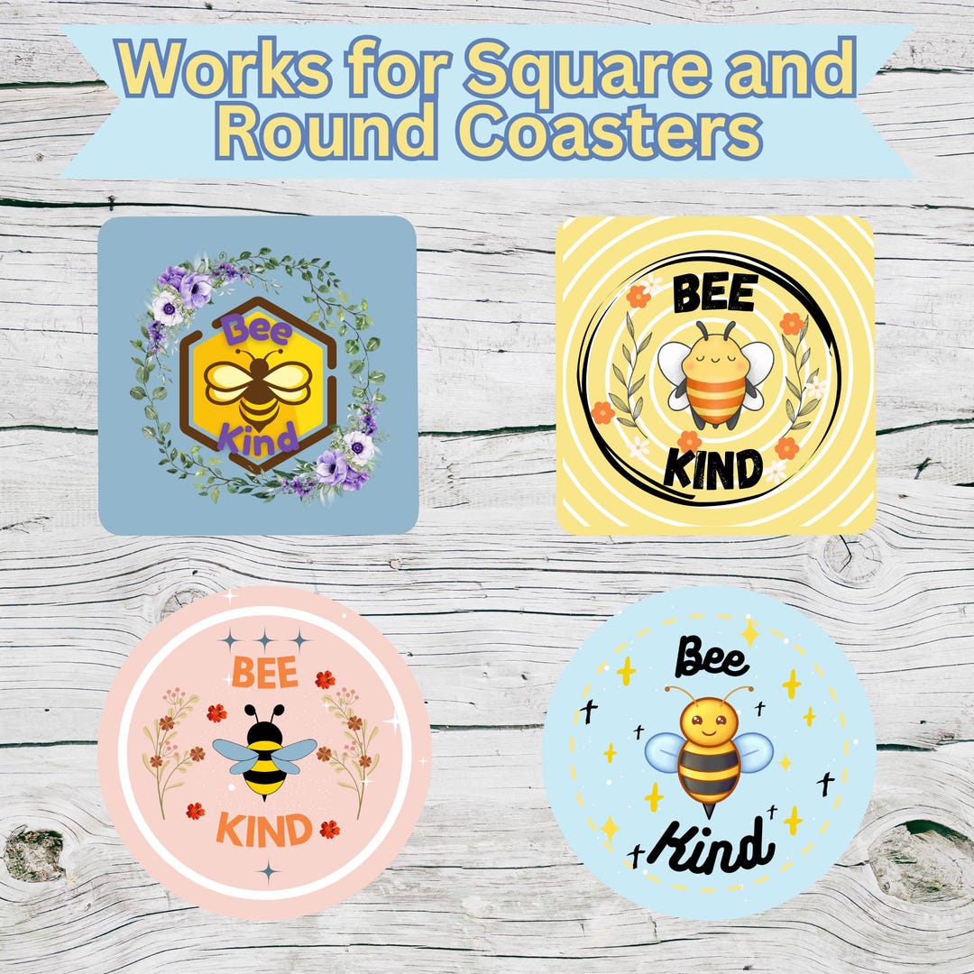 Custom Coaster Bundle, Printable Coaster Design, Instant Download ...