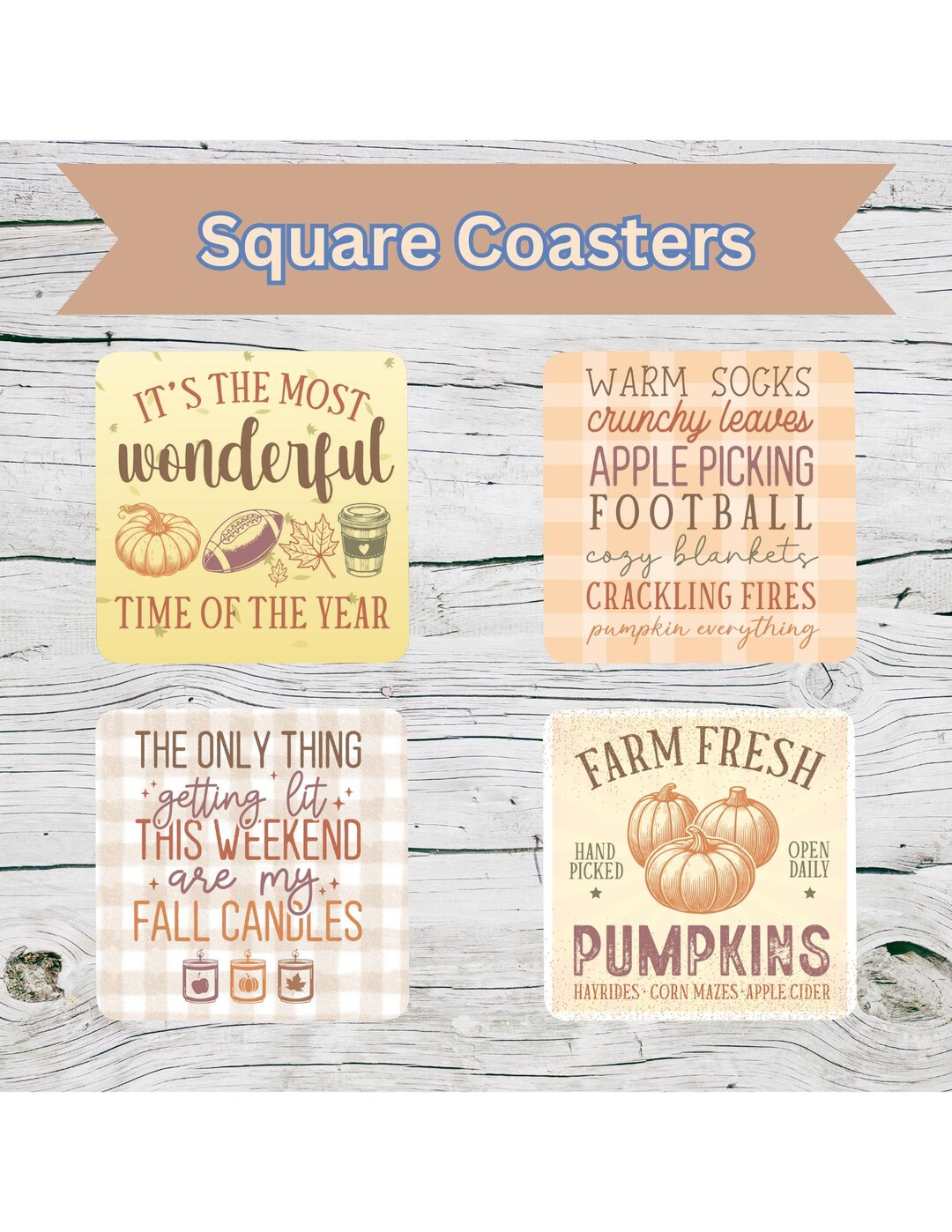 Custom Coaster Bundle, Printable Coaster Design, Instant Download ...
