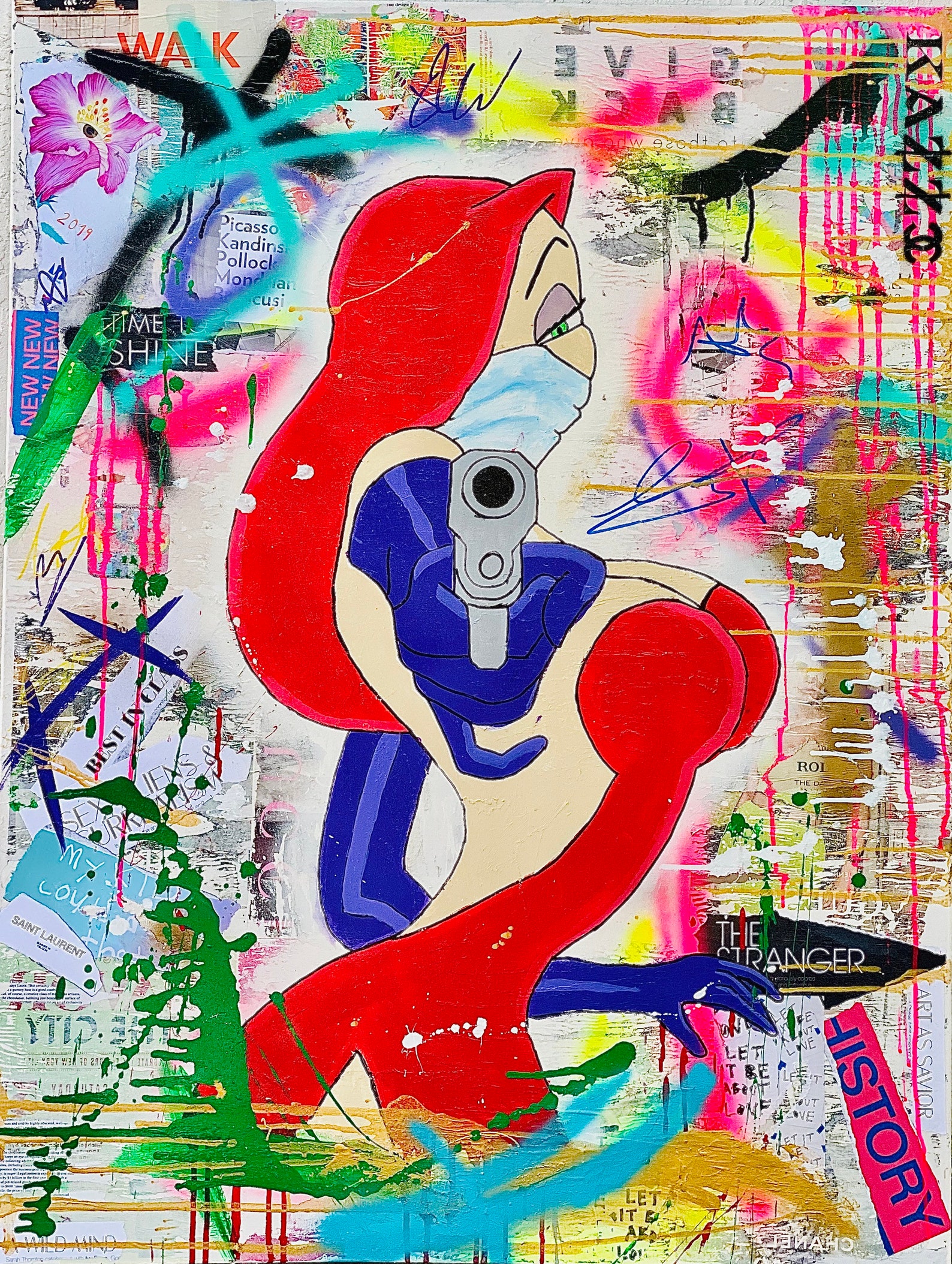 Jessica Rabbit Pop Art GICLEE Print or Print on Canvas | Etsy