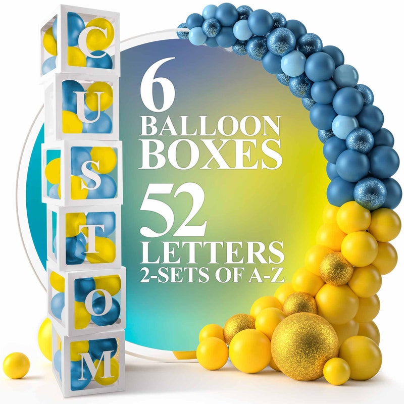 Balloon Letter Boxes - Etsy
