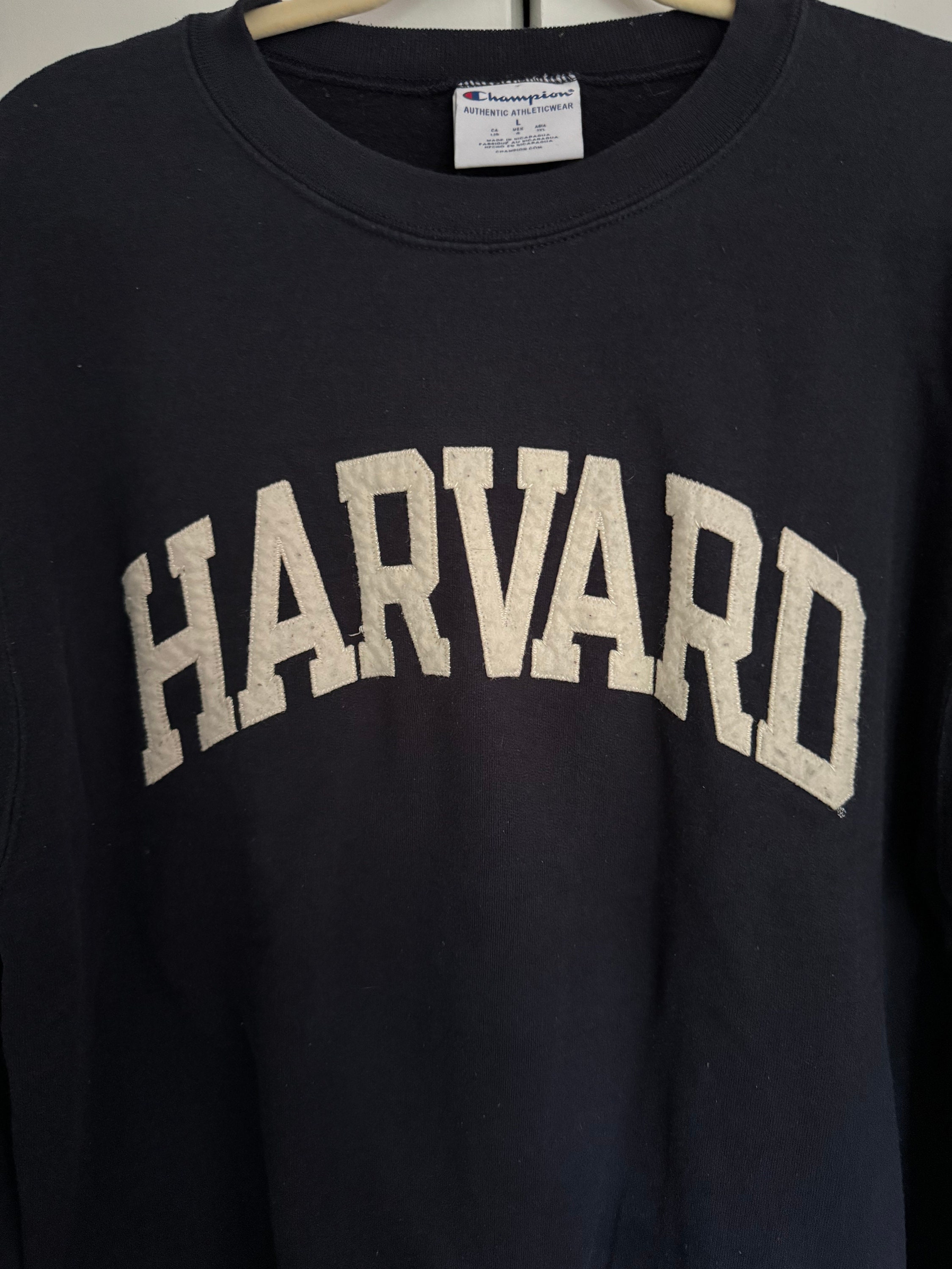 Retro Champion Harvard University Sweatshirt - Etsy