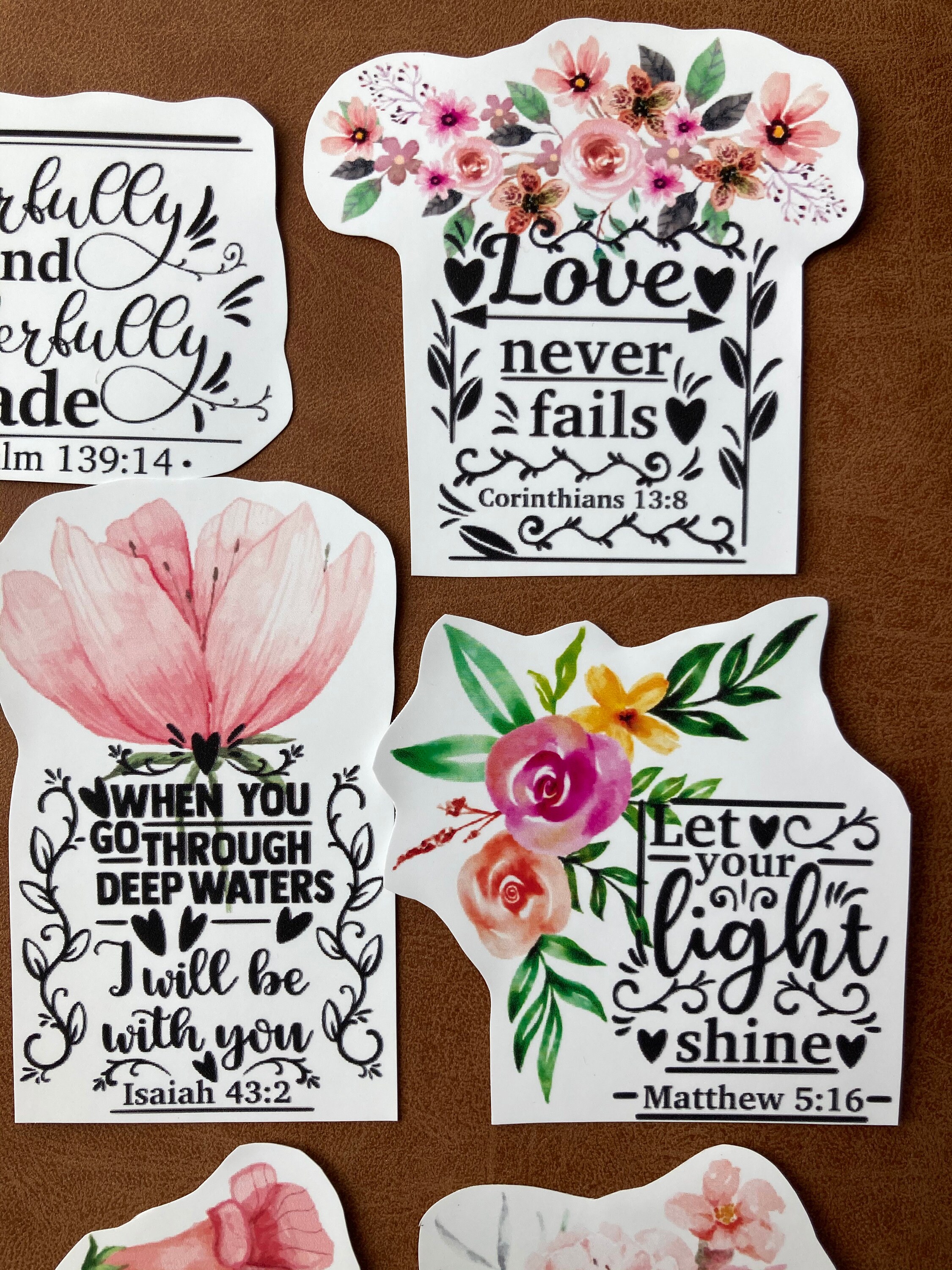 Bible Verse Stickers Scripture Stickers Bible Verse - Etsy UK