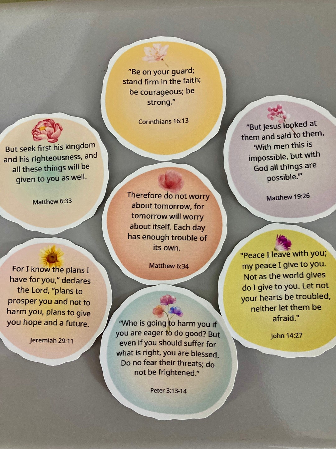 Bible Verse Stickers, Scripture Stickers, Encouraging Gift, Faith ...