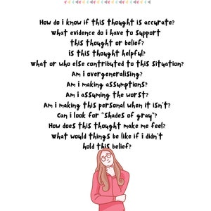 Mental Health Poster, Negative Thoughts, Emotions, Counsellor Tool ...