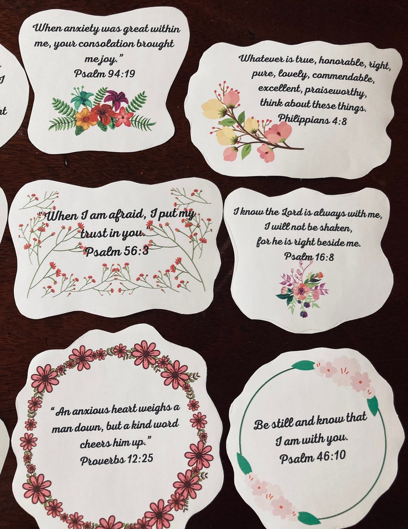 Bible Verse Stickers, Scripture Stickers, Encouraging Gift, Faith ...