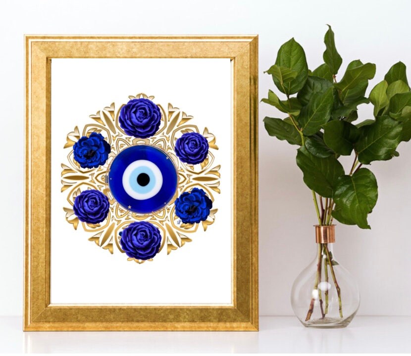 Evil Eye Wall Art, Evil Eye Print, Evil Eye Protection, Home Decor ...