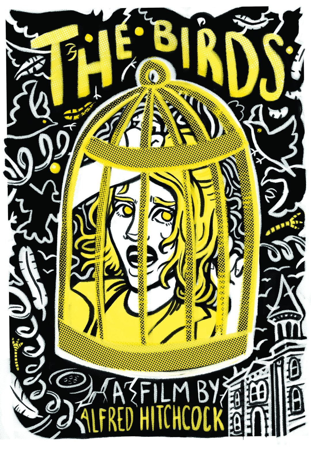 Horror Posters - the Birds - Etsy