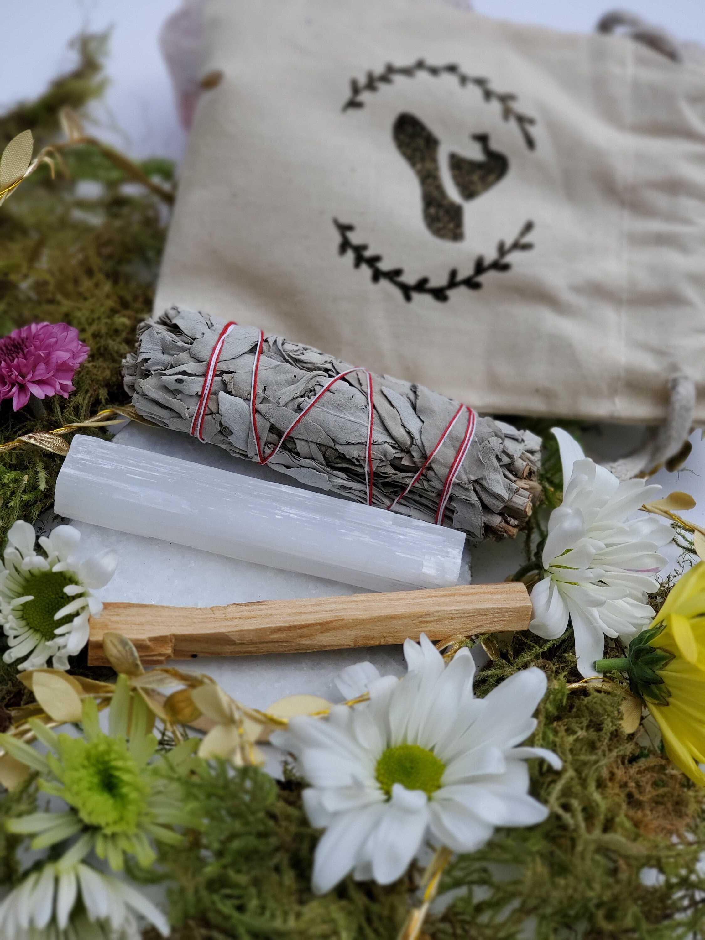 Cleansing Kit Cleansing Altar Sage Satin Spar Rosemary | Etsy