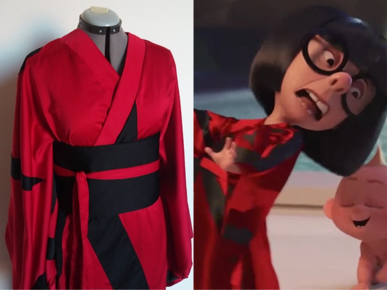 Edna Mode the Incredibles 2 Kimono Costume Cosplay - Etsy
