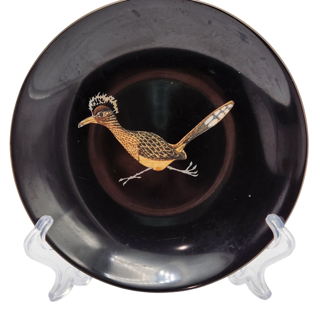 Vintage Couroc Road Runner MCM Monterey 7.75 Bowl Tray - Etsy