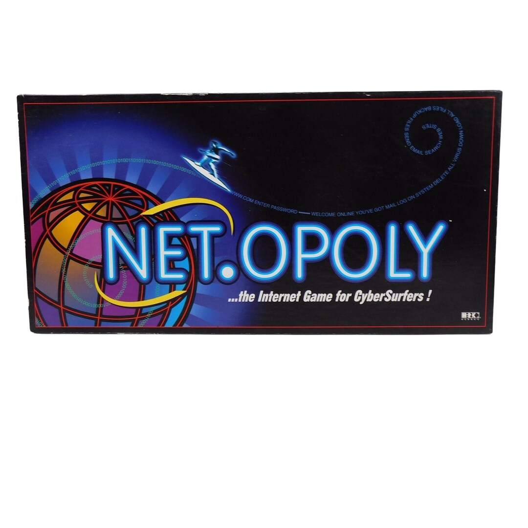 NET.OPOLY the Internet Monopoly Board Game for Cybersurfers 1999 - Etsy