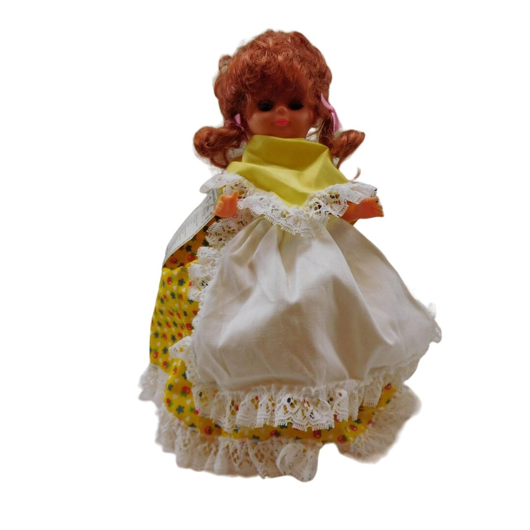 Vintage Gambina Doll 104 Yellow Dress With Tag Collectors Gift Sit or ...