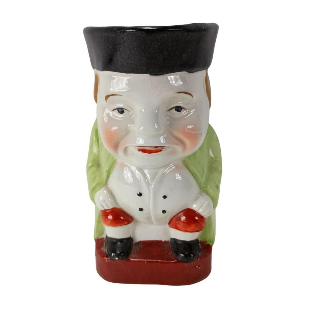 English Colonial Man Pottery Toby Pitcher Jug Creamer Japan Vintage - Etsy