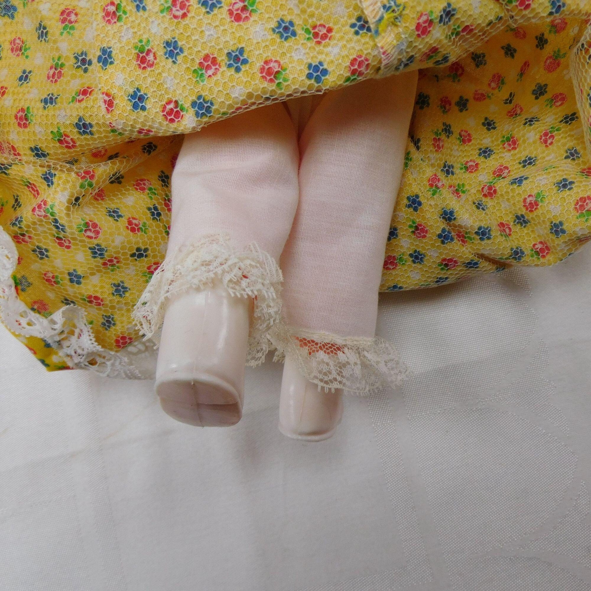 Vintage Gambina Doll 104 Yellow Dress With Tag Collectors Gift Sit or ...