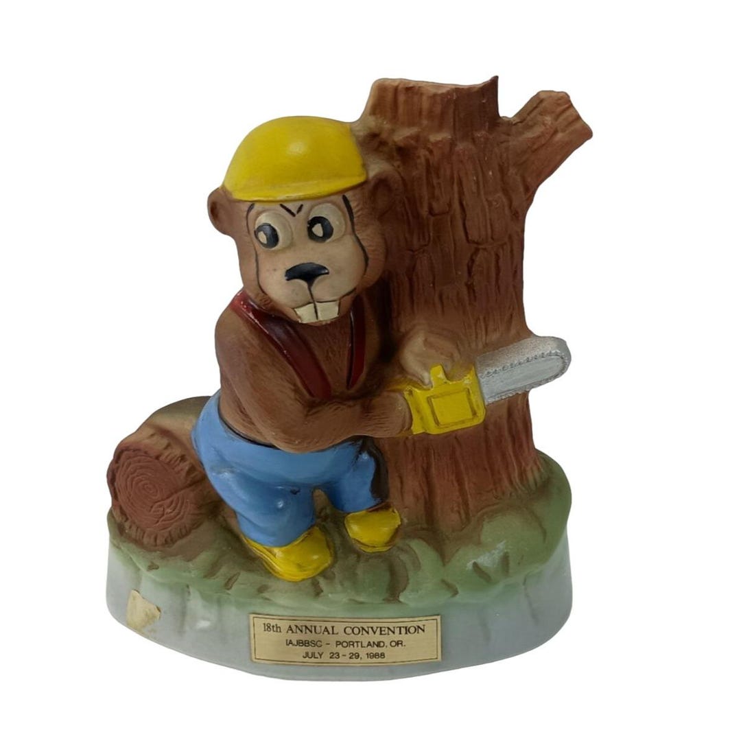 Jim Beam Bucky Beaver 18th Convention Portland 1988 Decanter Empty ...