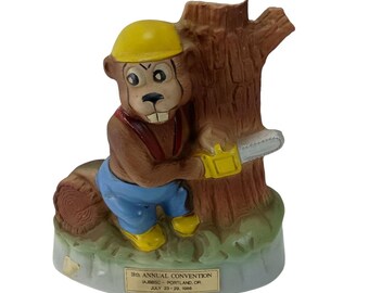 1988 Jim Beam Portland Beaver Decanter - Etsy