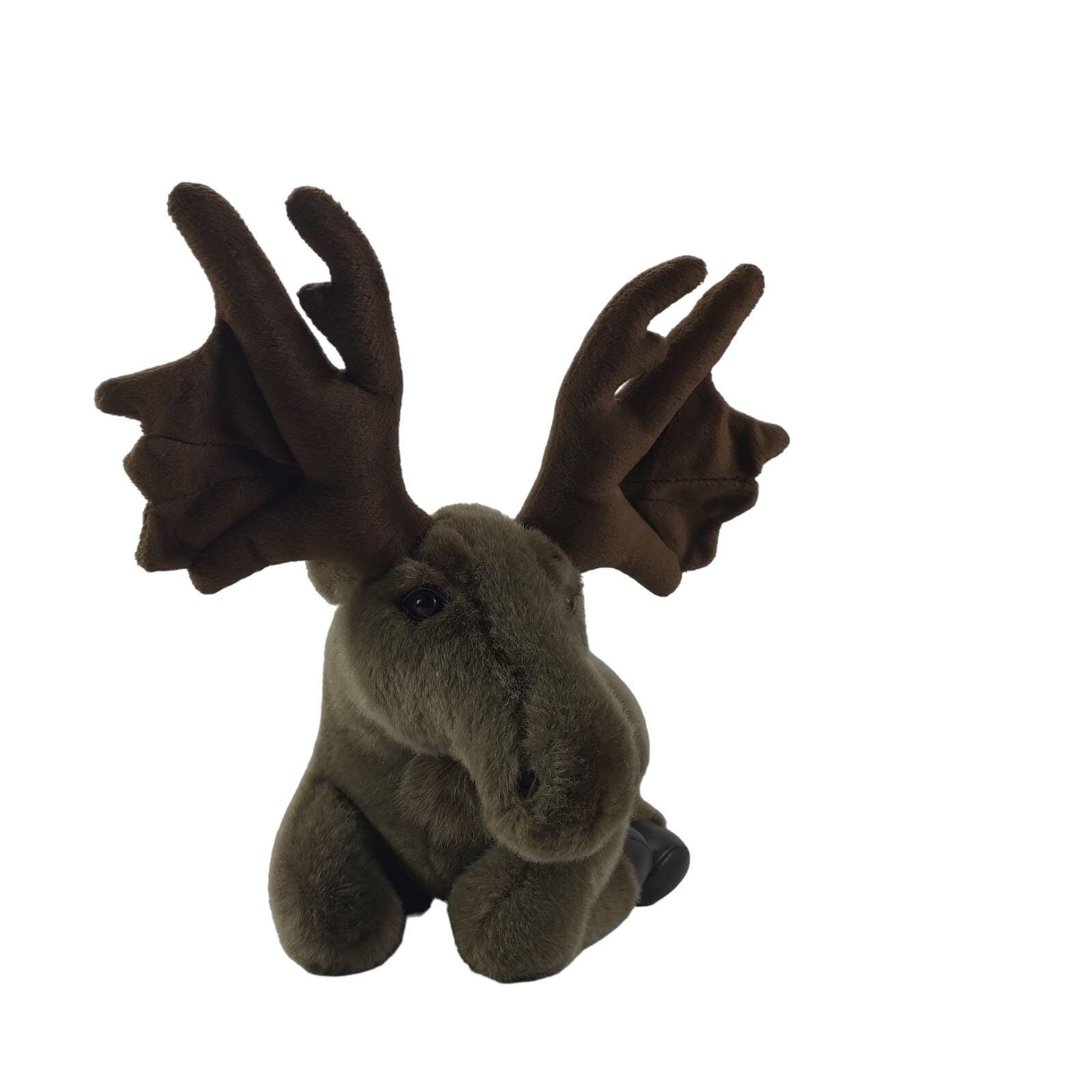 Vintage America Wego Laying Moose Realistic Alaska Plush 18" Stuffed ...