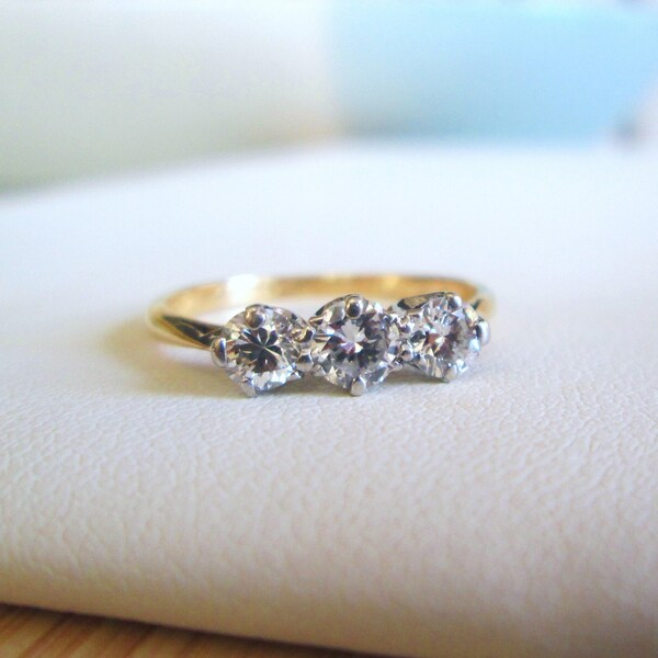 1950s Diamond Ring - Etsy
