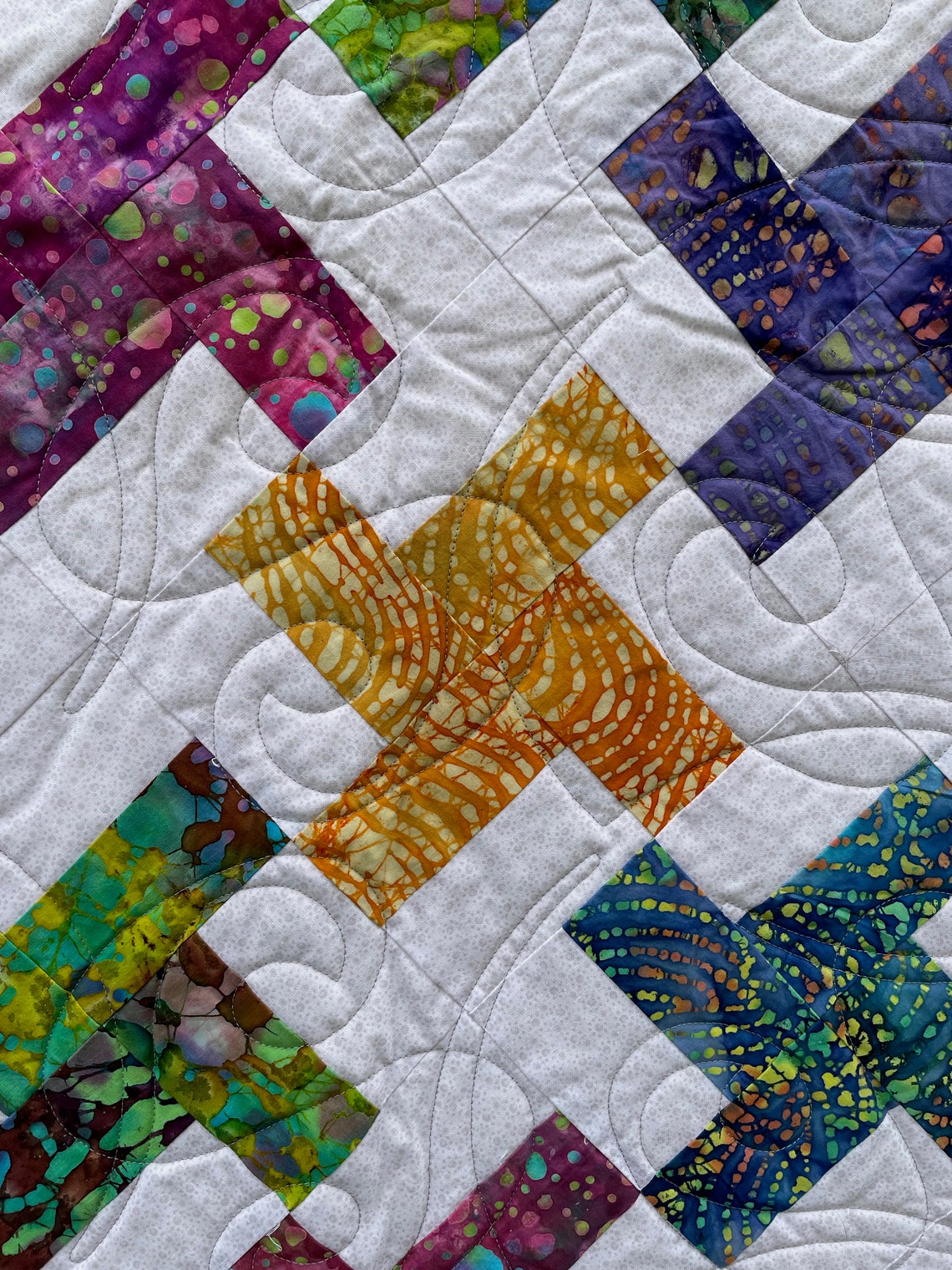 Handmade Batik Throw Sized/ Lap Patchwork Quilt 55x 67 - Etsy