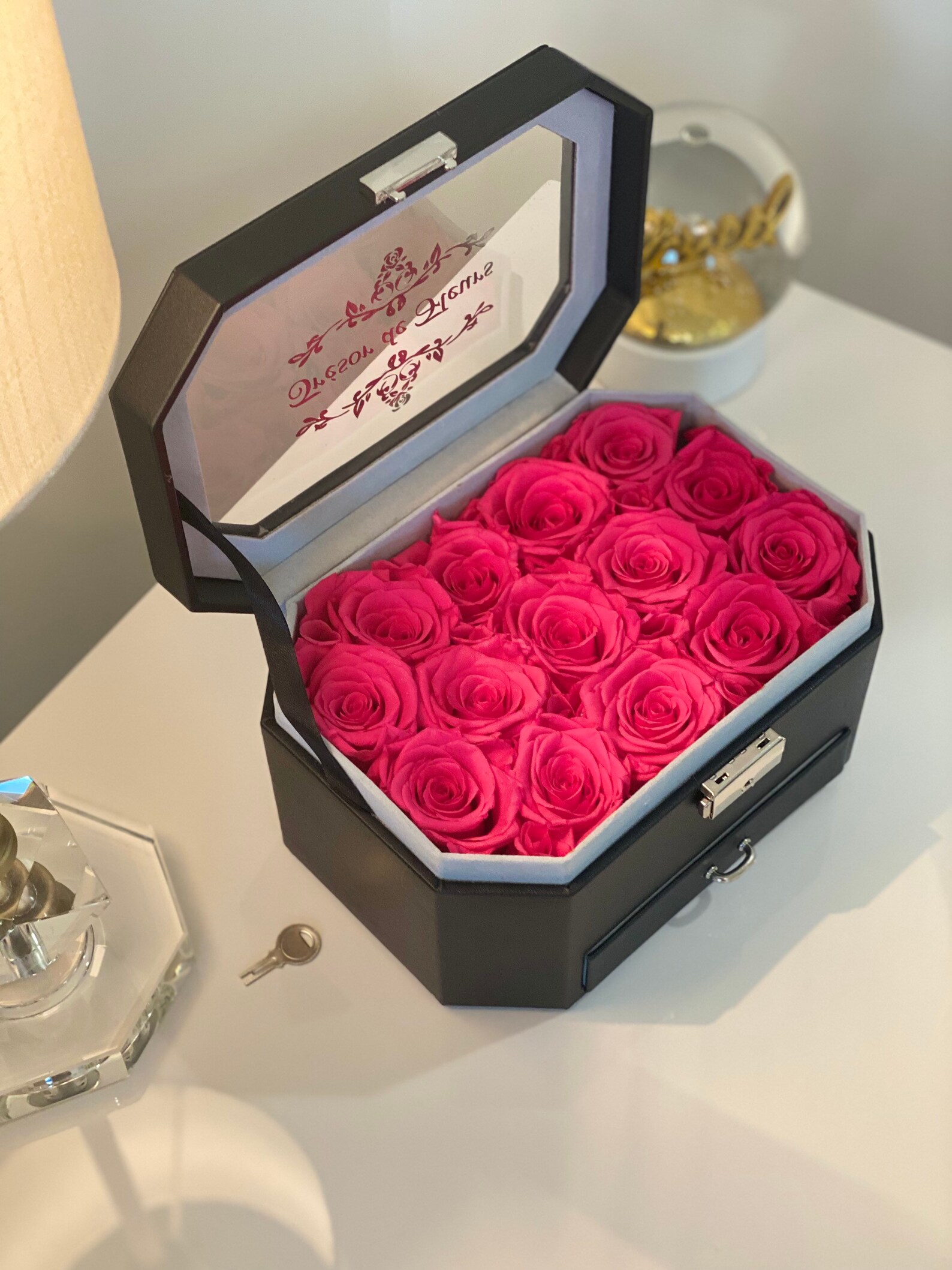 Luxury Square Jewelry Flower Box - Etsy