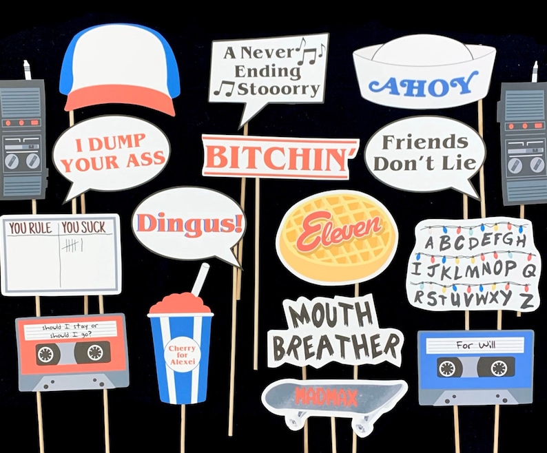 Stranger Things Themed Photo Booth Props | Etsy