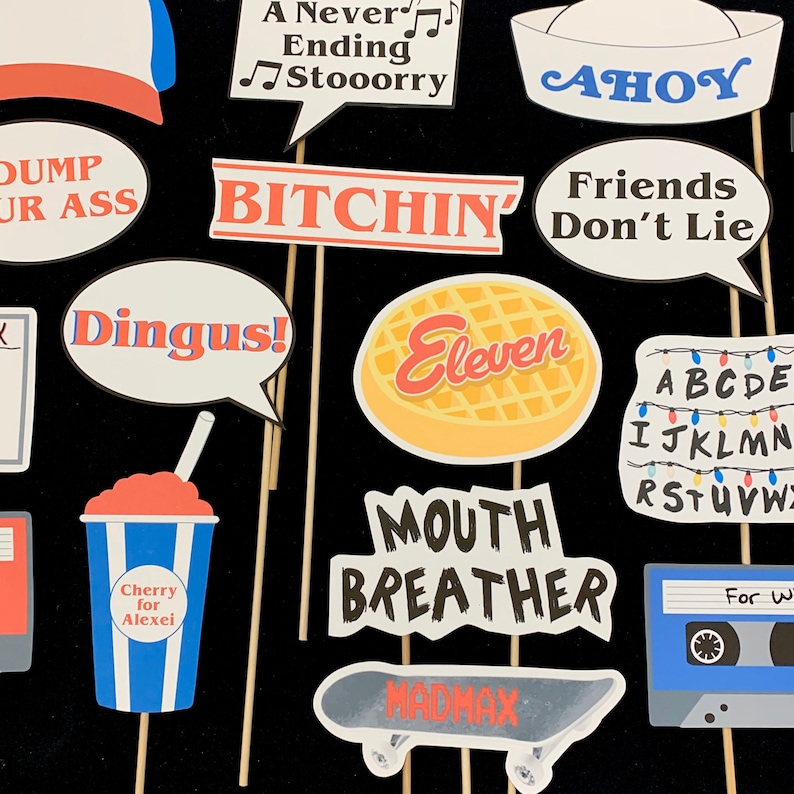 Stranger Things Themed Photo Booth Props | Etsy