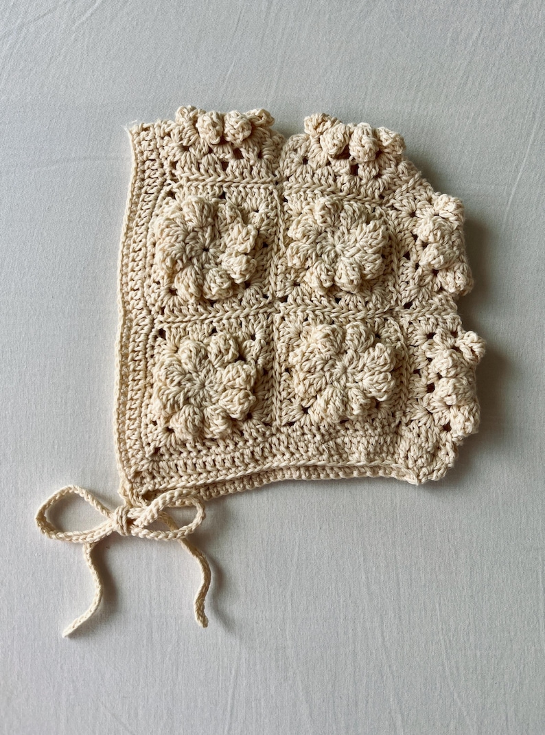 Baby Bonnet Crochet Patterns Bundle | Flower & Basic Bonnet | Newborn ...