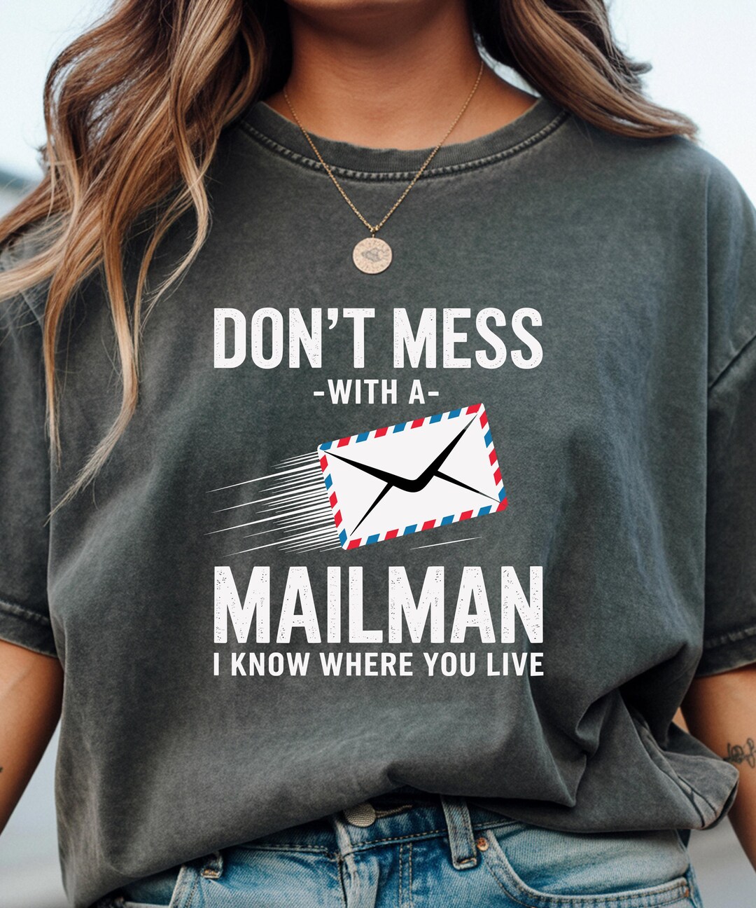 Don’t Mess With a Mailman SVG PNG, Funny Postal Worker Shirt Design ...