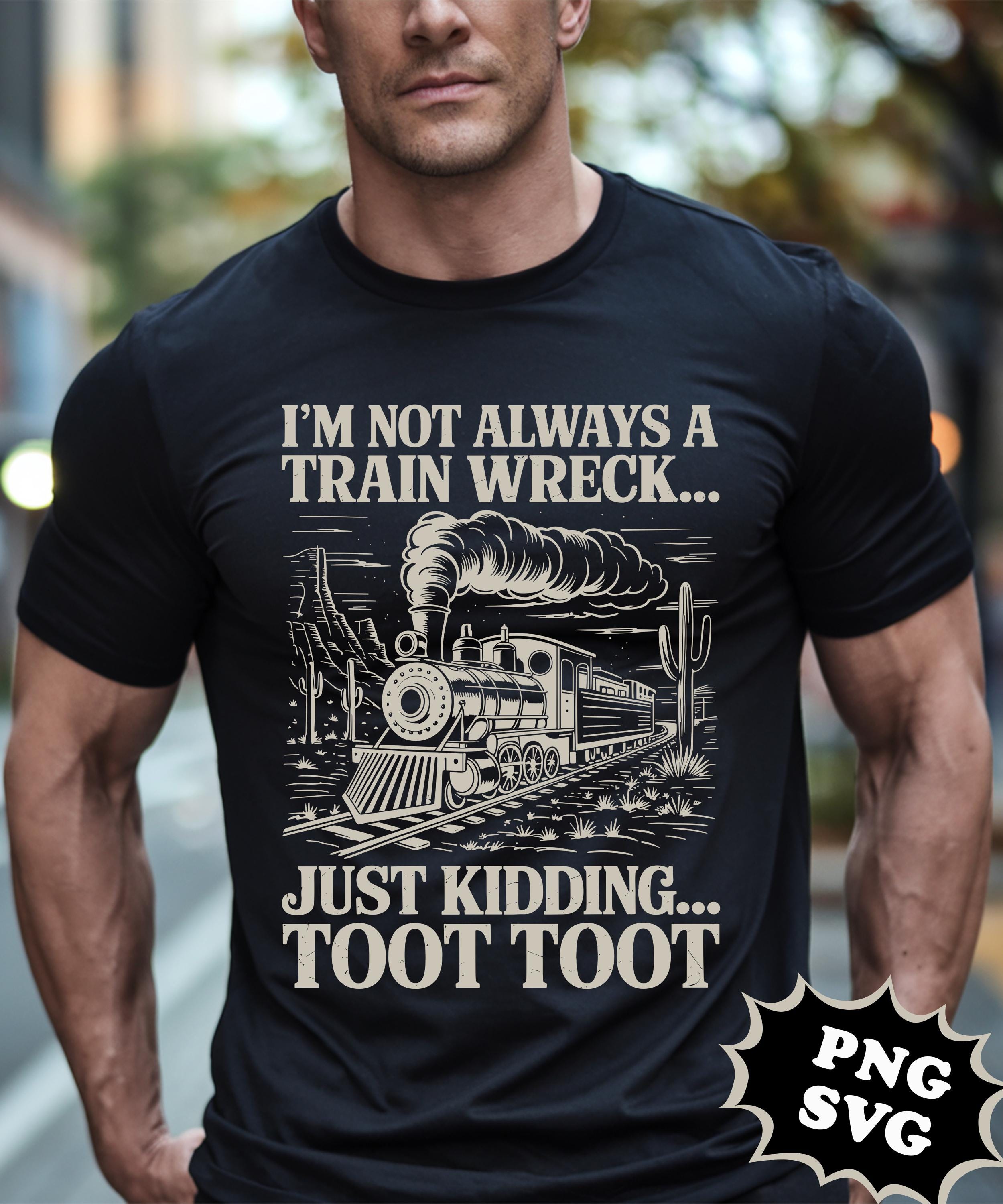 Funnytrain Wreck PNG SVG | Toot Toot Sublimation Design | Retro Steam ...