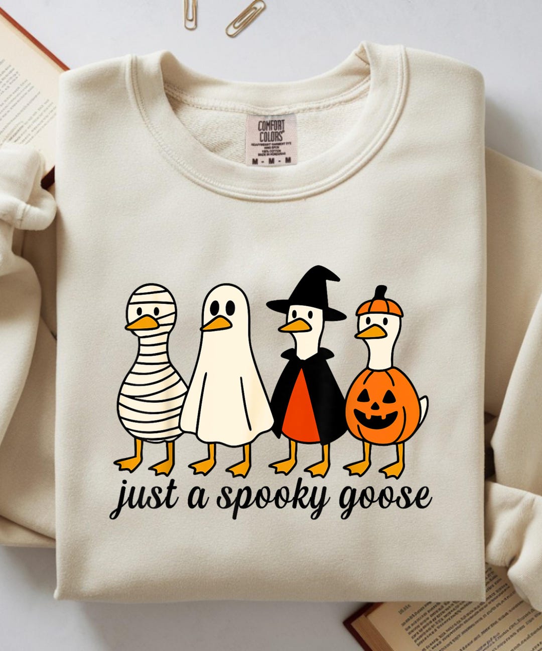 Just a Spooky Goose PNG SVG, Funny Halloween Goose Sublimation, Goose ...